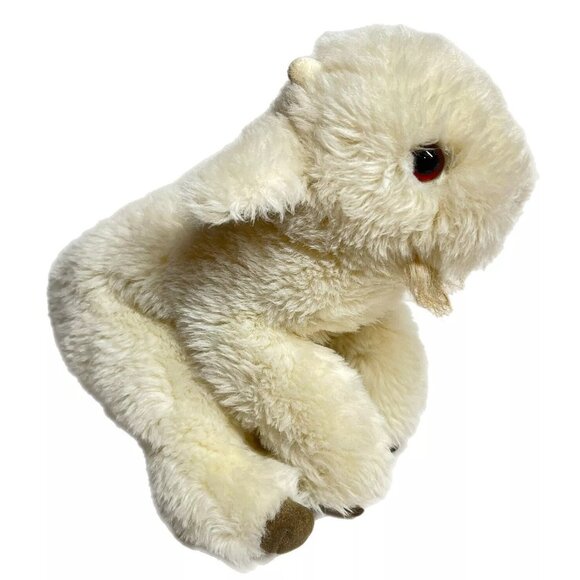 Gund | Toys | Gund Vintage Billy Goat White Horns Suede 986 Cream Plush ...